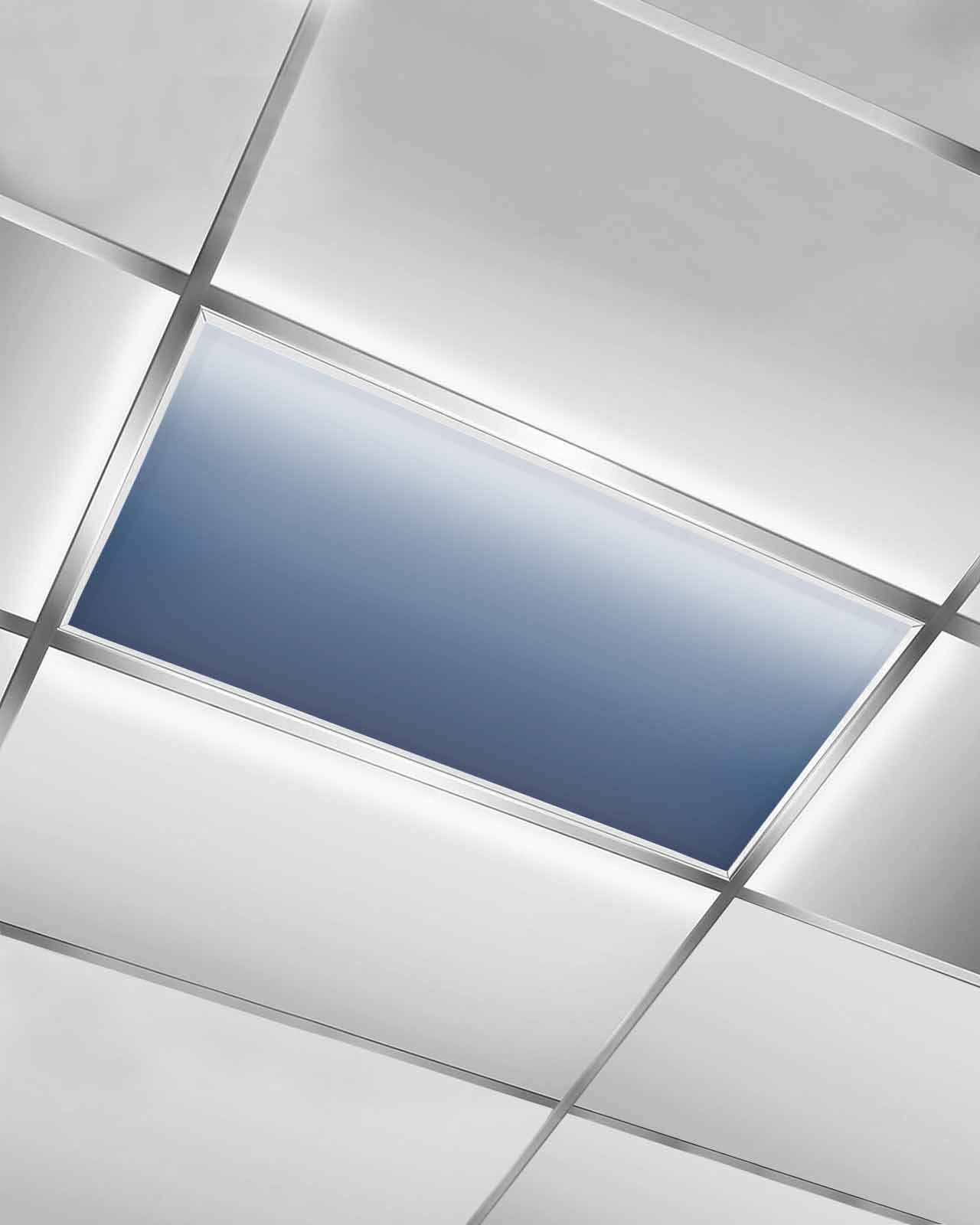 Navy Blue Ombre Fluorescent Light Covers for Ceiling Lights 4x2 feet,1 ...