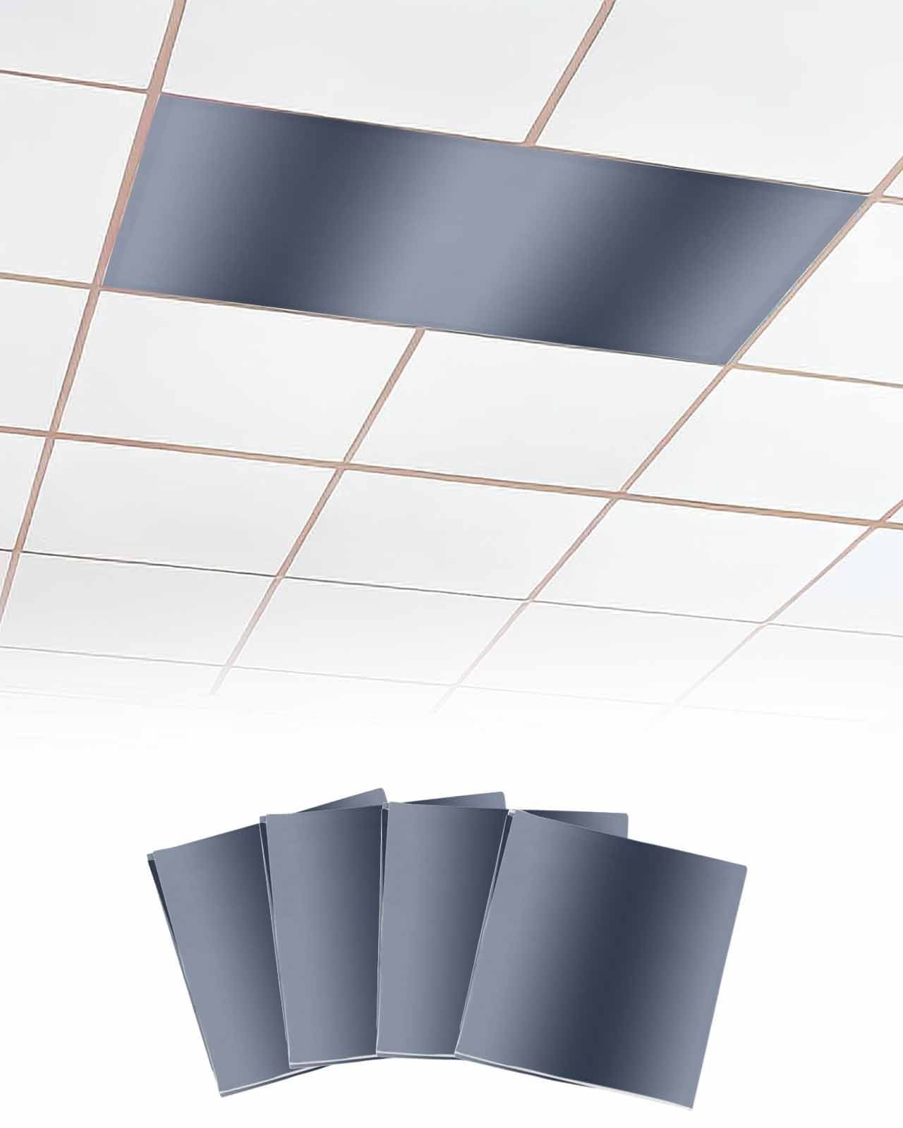 Navy Blue Ombre Fluorescent Light Covers for Ceiling Lights 4x2 feet,4 ...