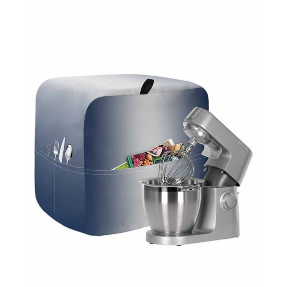 Navy Blue Ombre Stand Mixer Dust Cover with Storage Pocket & Handles ...