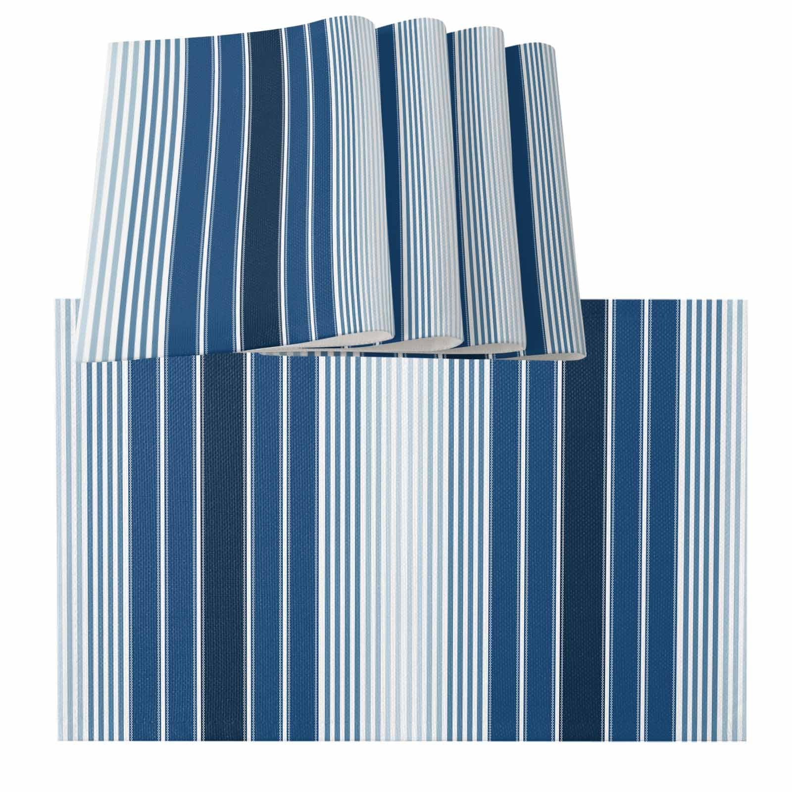 Navy Blue Ombre Stripe Farmhouse Simple Striped Burlap Kitchen Place ...