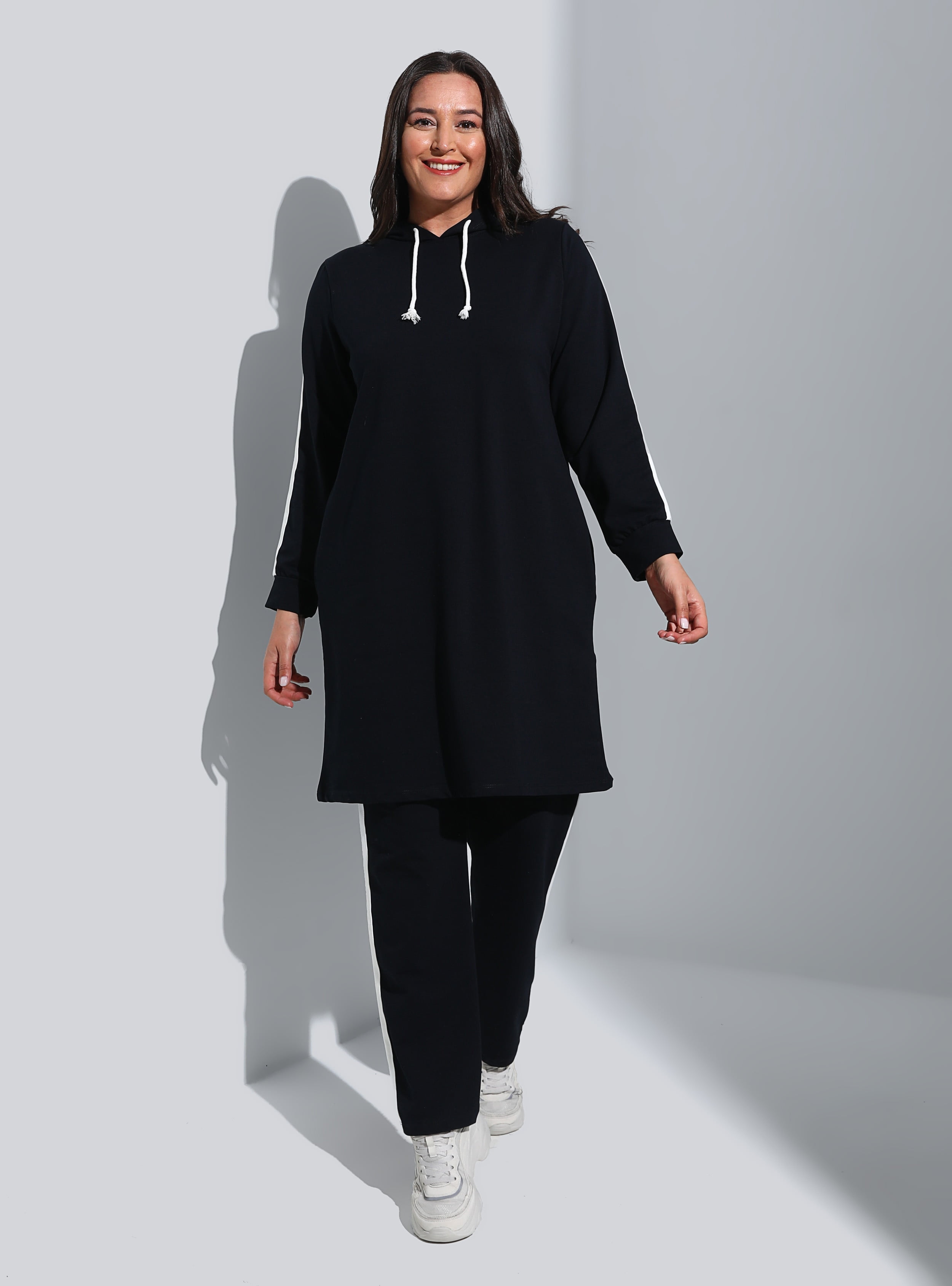 Navy Blue - Plus Size Tracksuit Sets - Alia - Walmart.com