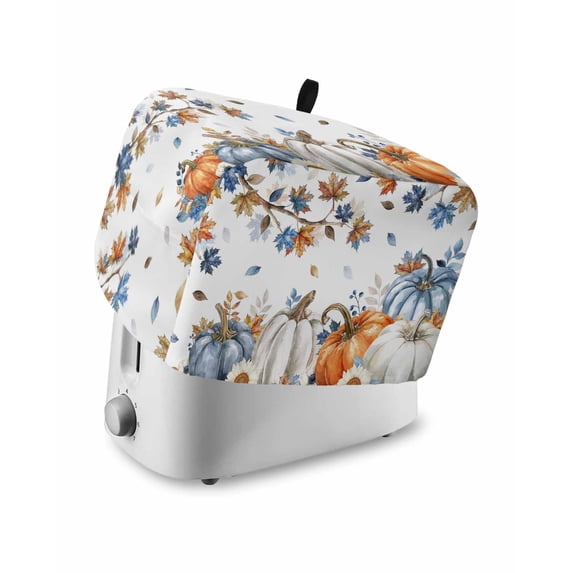 Navy Blue Pumpkin Fall Small Toaster Cover 2 Slice, Kitchen Appliance ...