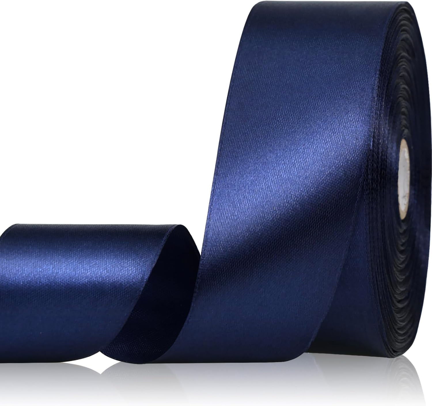 Navy Blue Ribbon 1-1/2 inches, size 50, solid ribbon for bouquets ...