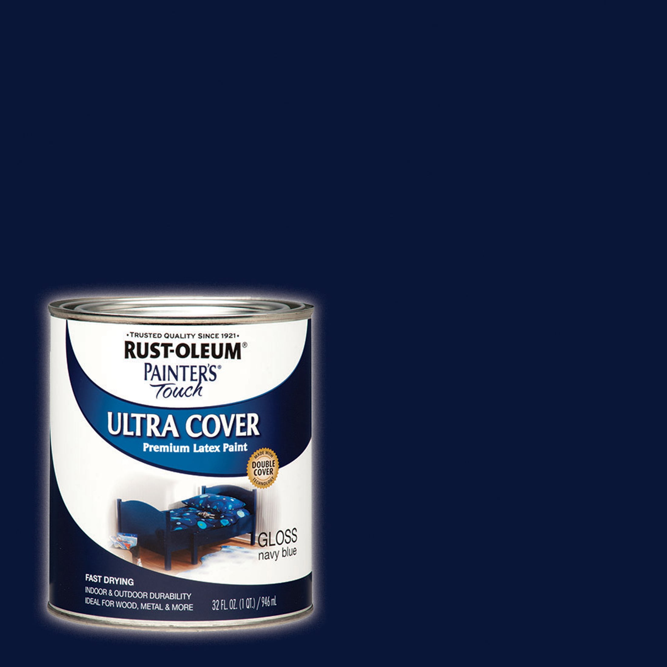 Navy Blue, Rust-Oleum Painter's Touch Ultra Cover Gloss, Quart, 2 Pack ...
