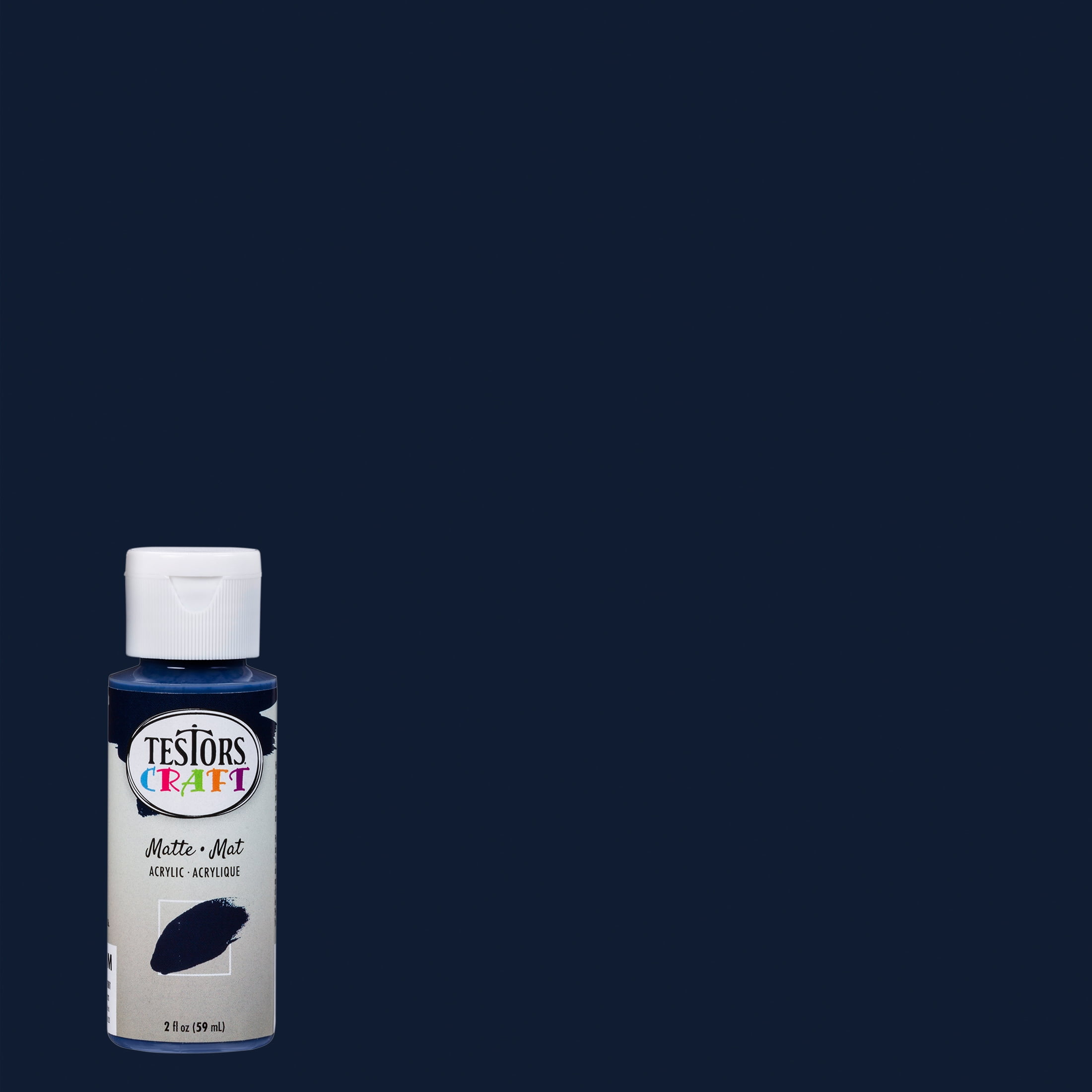 6 Pack, Navy Blue, Rust-Oleum Testors Craft Matte Acrylic Paint- 297430 ...