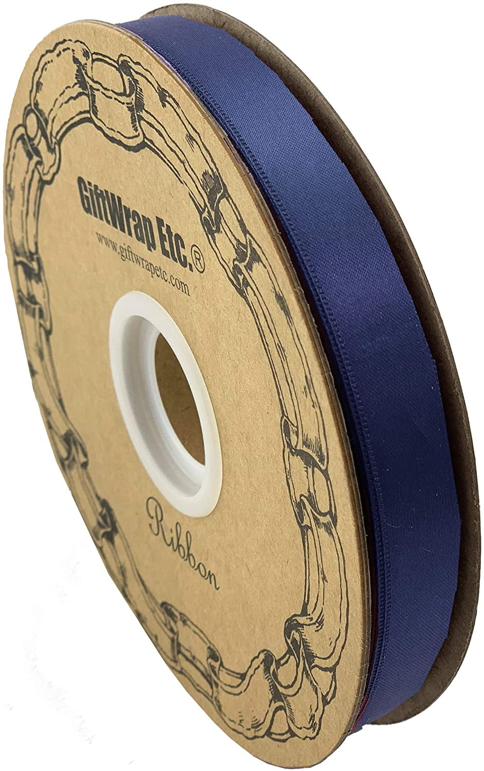 Navy Blue Satin Fabric Ribbon - 5/8" x 100 Yards, Memorial Day, Law ...