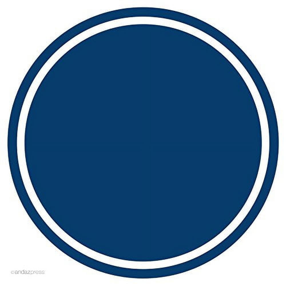Navy Blue Solid Color Circle Gift Labels, 40-Pack - Walmart.com
