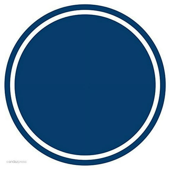 Navy Blue Solid Color Circle Gift Labels, 40-Pack - Walmart.com