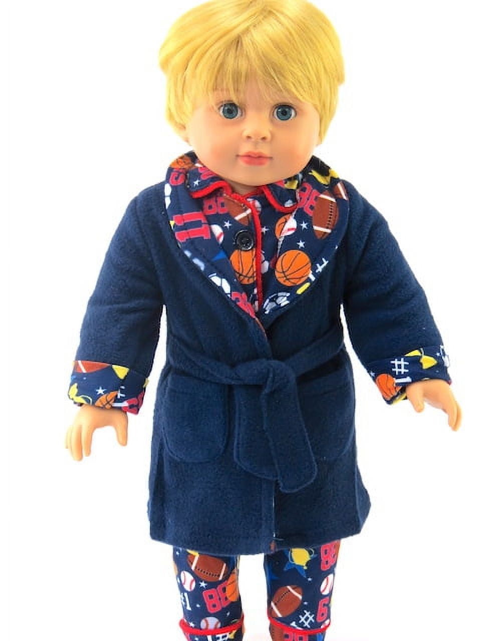 Navy Blue Sports Robe For 18 Inch Dolls | American Fashion World ...