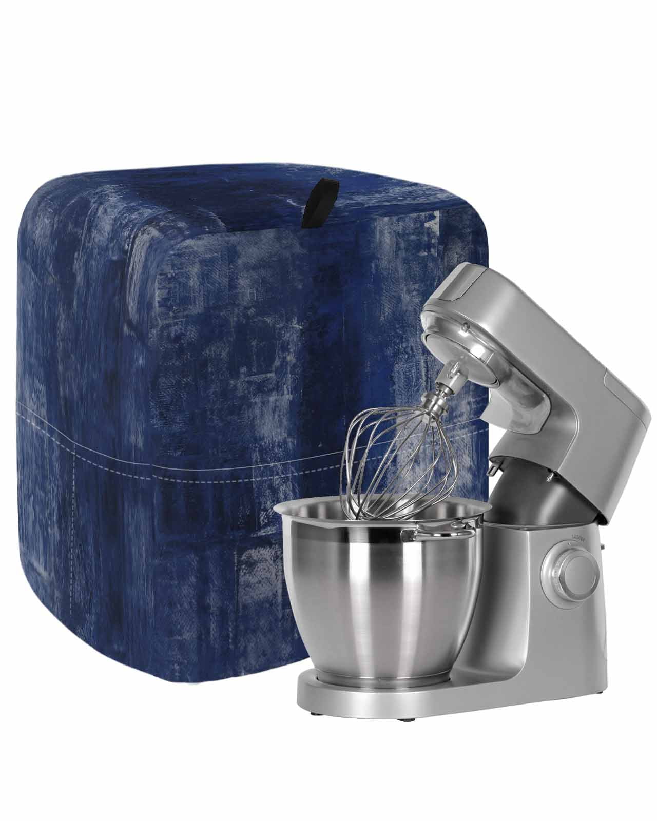 Navy Blue Stand Mixer Dust Cover with Storage Pocket & Handles,Retro ...