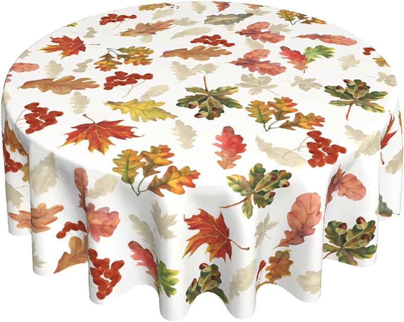 Navy Blue Star Tablecloth Round 60 Inch Independence Day Decor Table ...