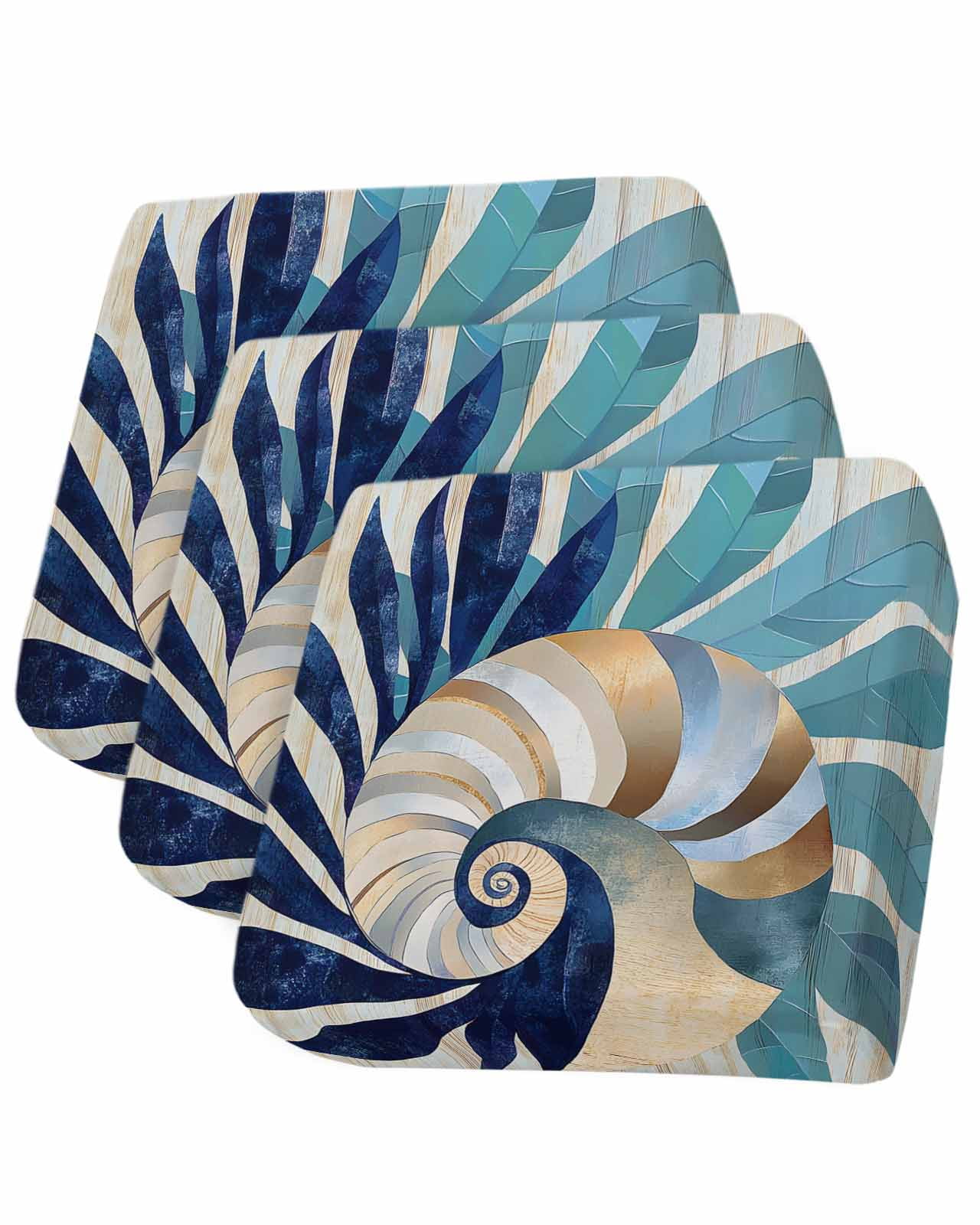 Navy Blue Teal Coastal Sofa Couch Cushion Covers Washable, Removable ...