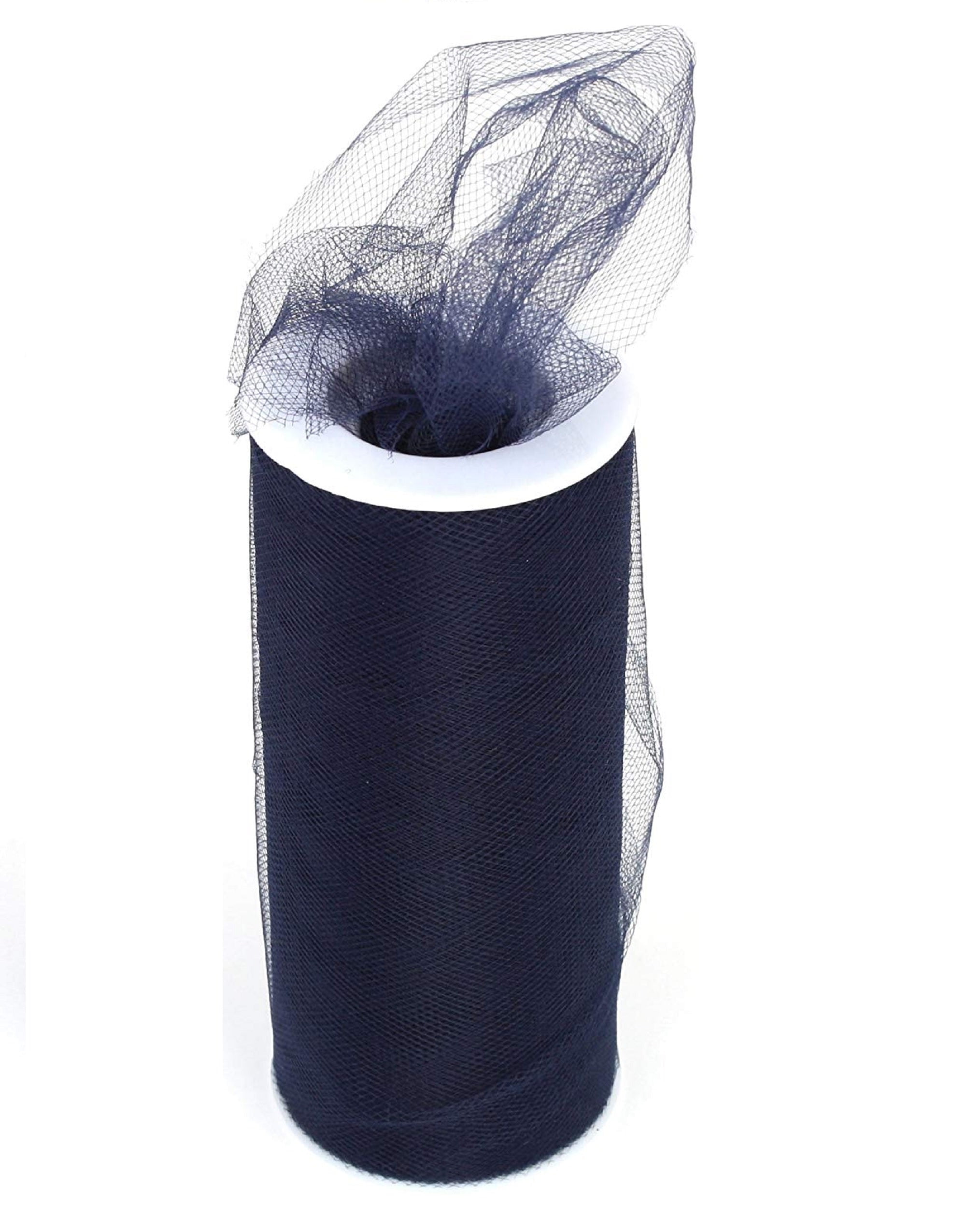 Navy Blue Tulle Fabric - 6 Inches Wide X 25 Yards - Walmart.com