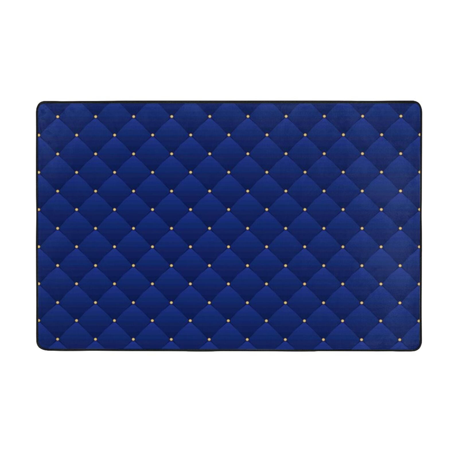 Navy Blue Universal Door Mat Indoor Entrance, 60×39 Non-Slip Entryway ...