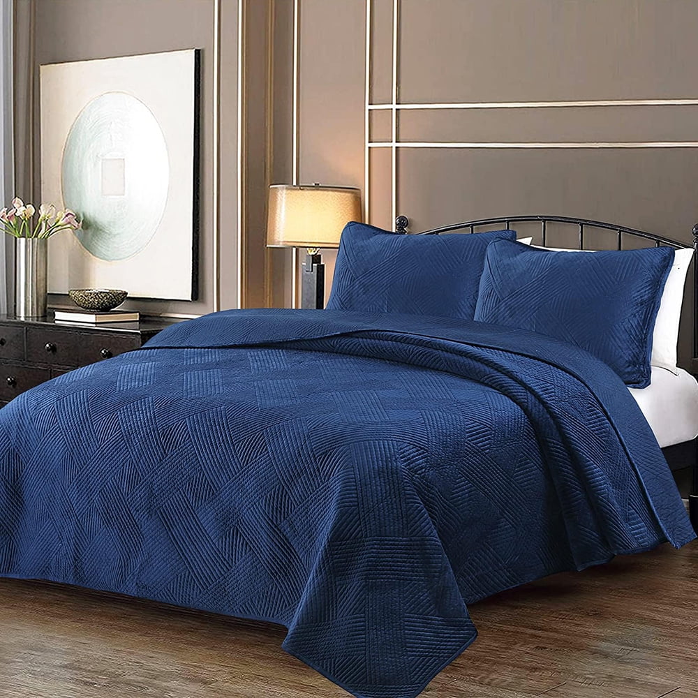 Navy Blue Velvet Basketweave Luxurious Velveteen Velour Super Soft ...