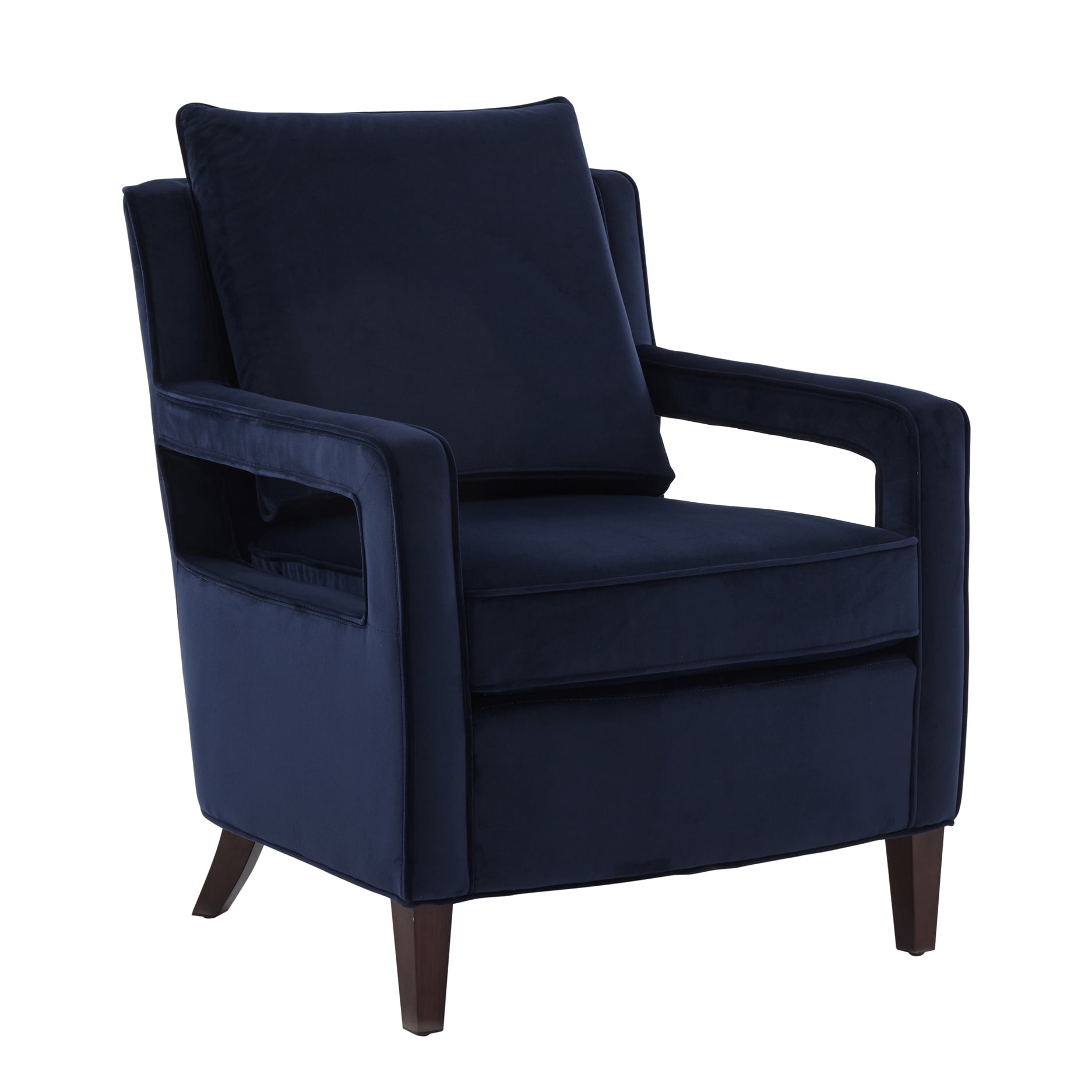 Navy Blue Velvet Chair, Upholstery And Simple Maintenance Elegant ...