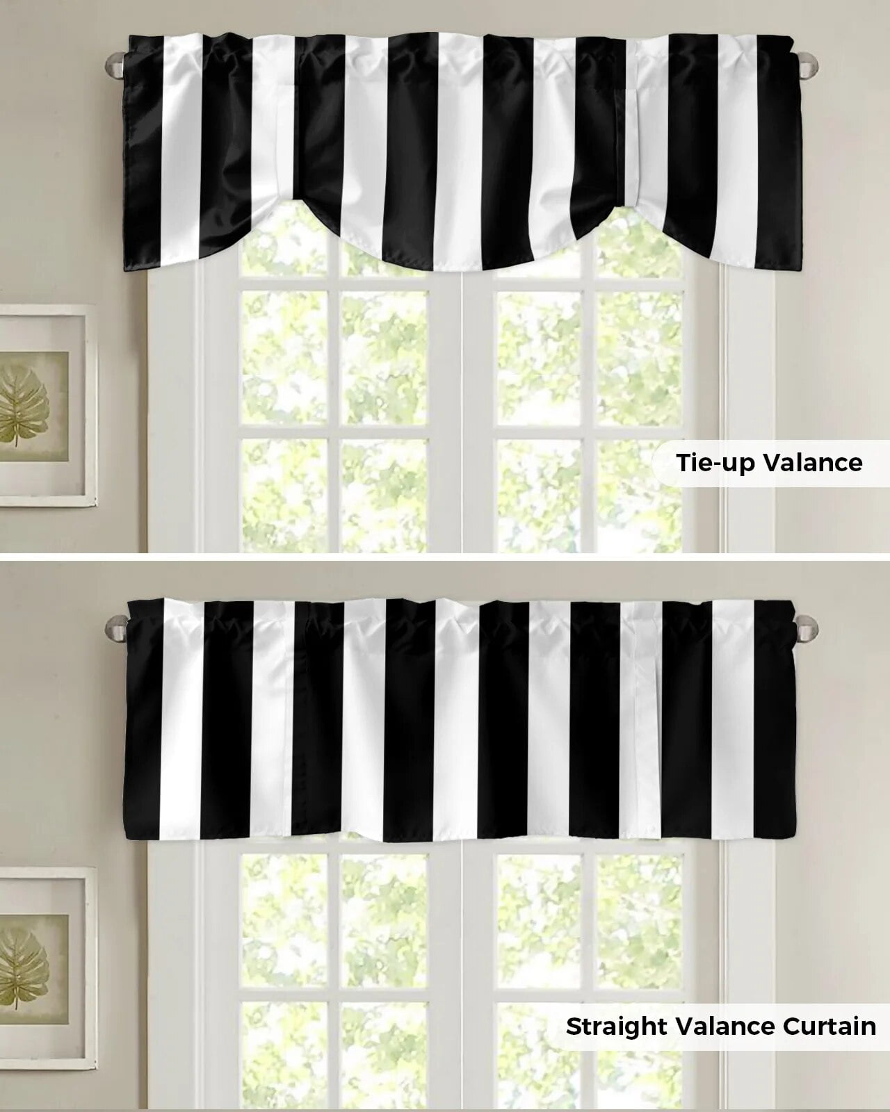 Navy Blue White Stripes Small Curtain Rod Pocket Short Curtains Home Decor Partition Cabinet ...