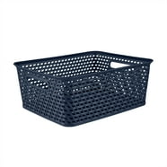 InterDesign Plastic Basket, Blue - Walmart.com