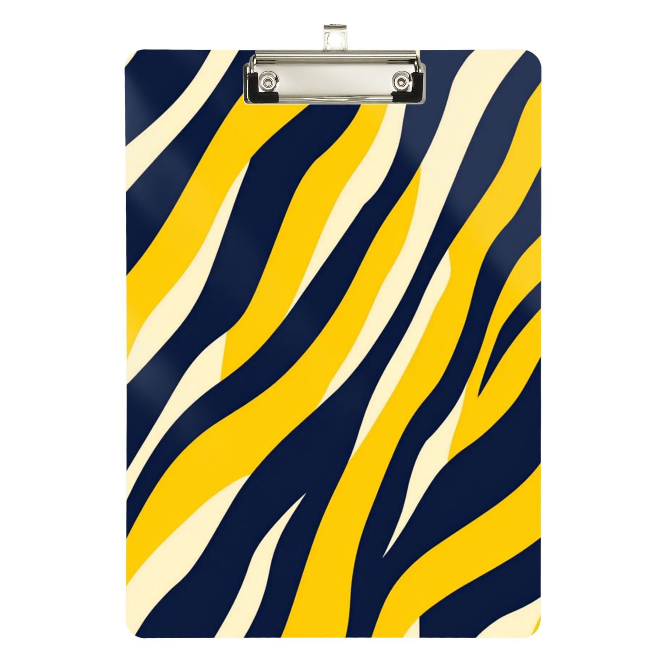Navy Blue Yellow Zabra Skin Print Acrylic Clipboard Drawing Board ...
