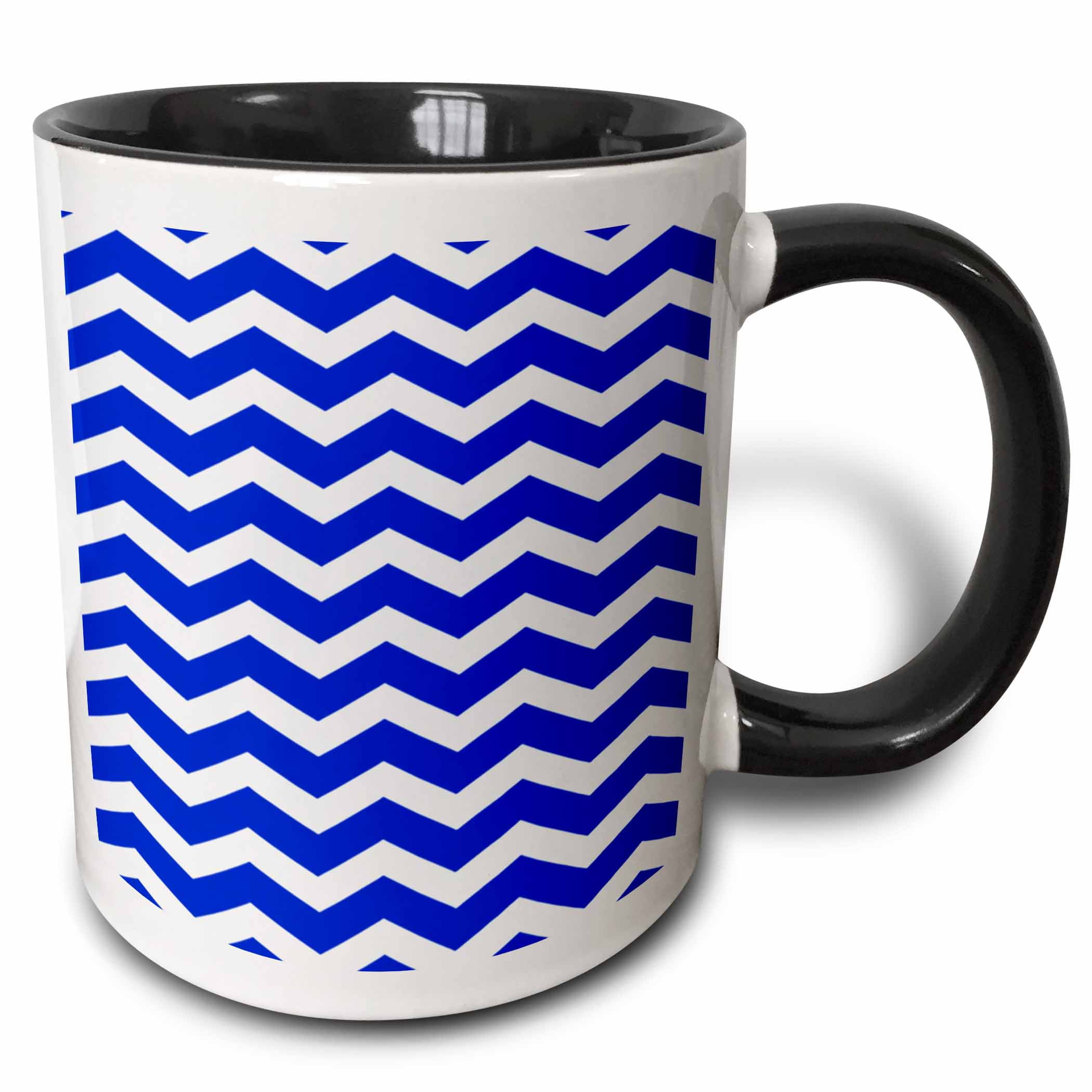 Navy Blue and White Chevron Zig Zag Pattern - Modern Contemporary ...