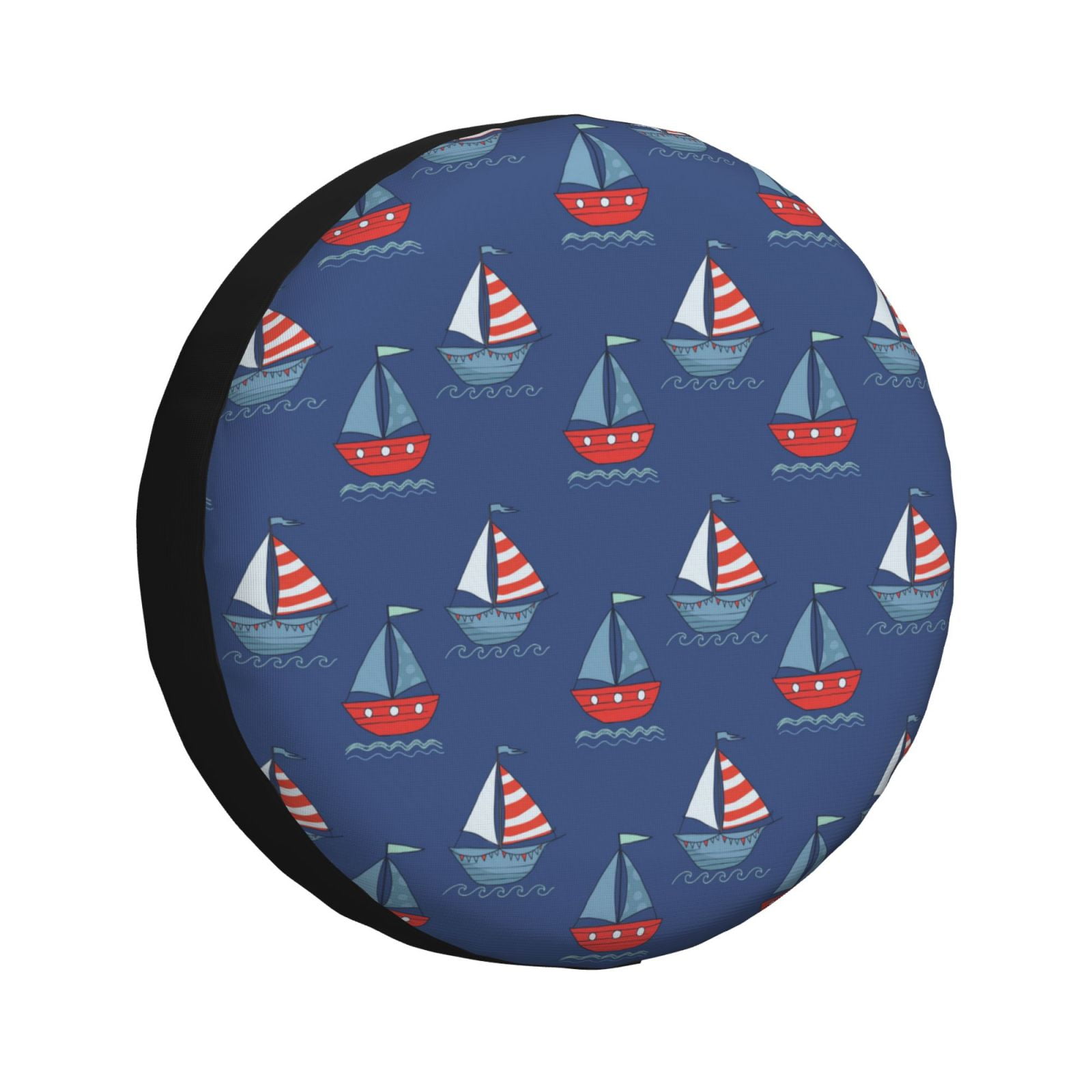 Navy Boat Spare Tire Cover for Trailer Camper RV Truck SUV 14 inch ...