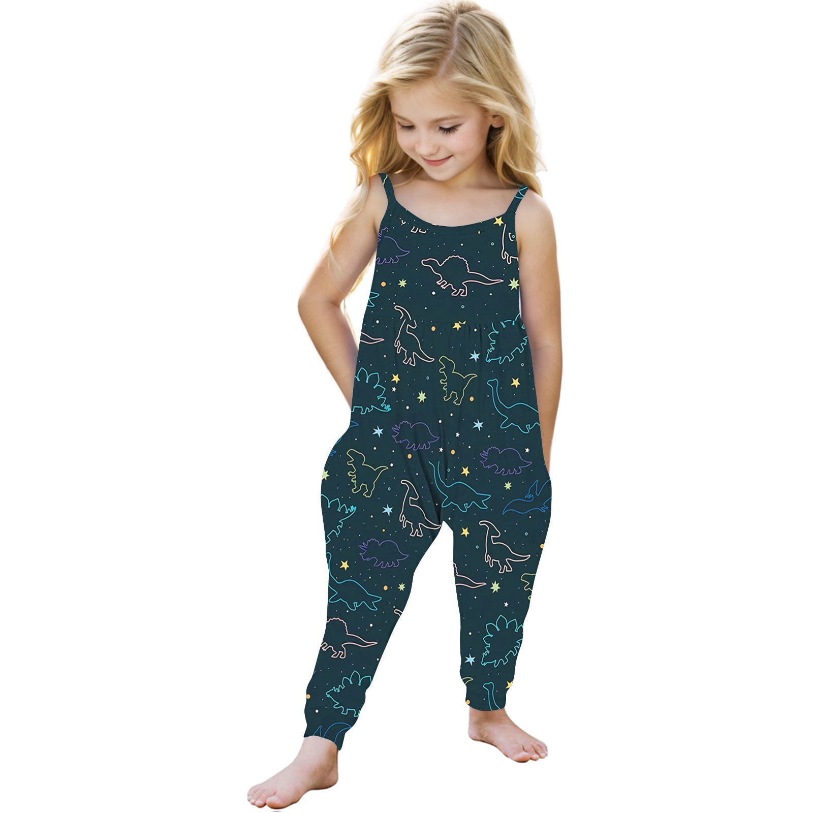 Navy Boy Girl Backless Spandex Bib Pants for Children Boy Girl Summer ...