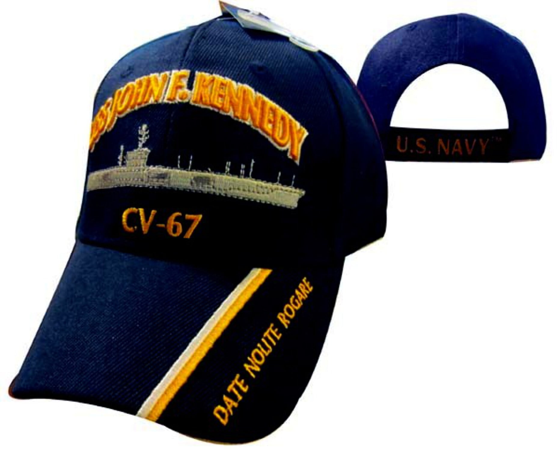 Navy CV-67 USS John F. Kennedy CV-67 Navy Blue Cap - Walmart.com