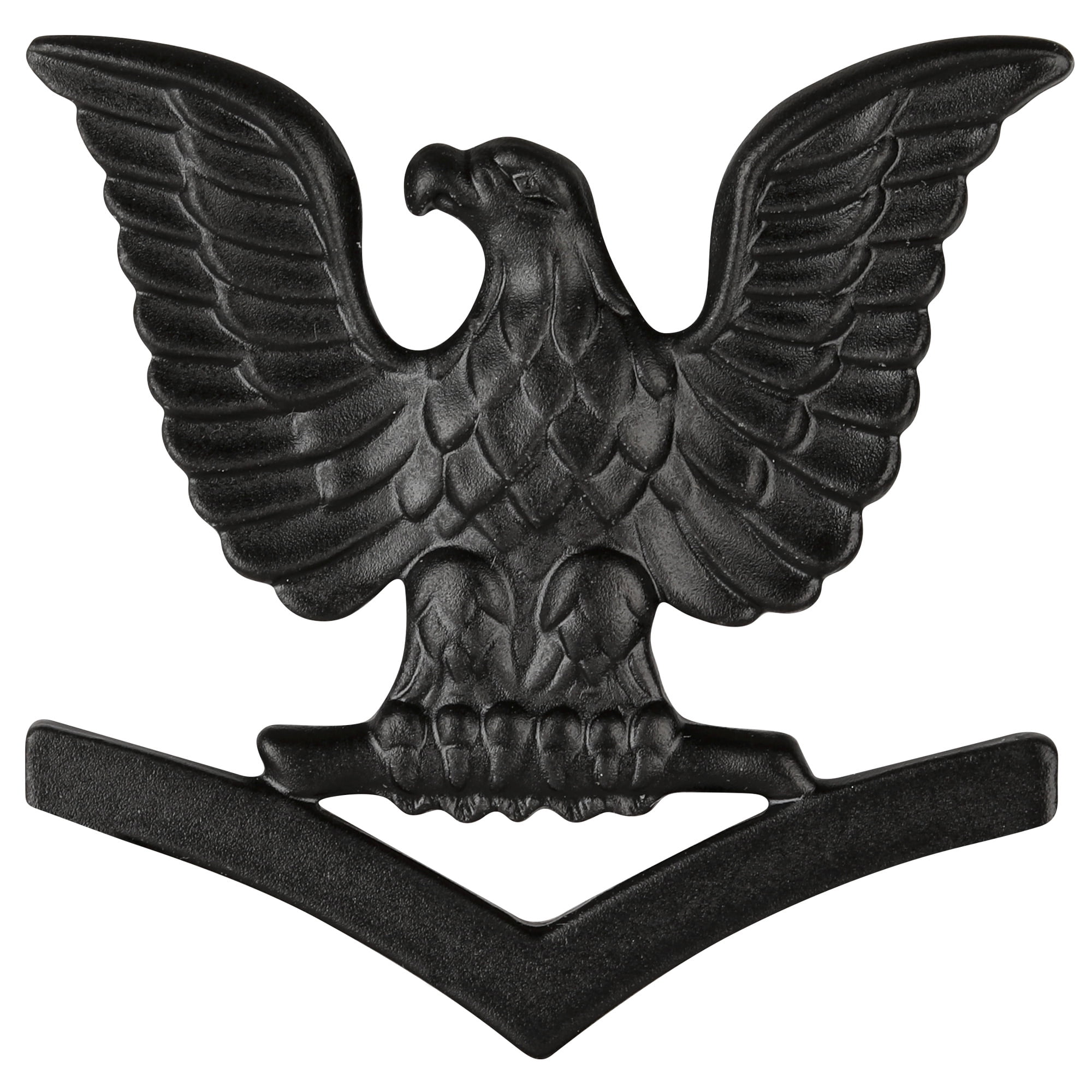 Navy Cap Device: E4 Petty Officer Third Class - Black Metal - Walmart.com