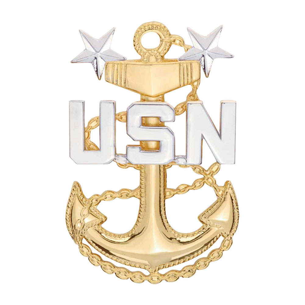Navy Cap Device Regulation Size E-9 Master Chief Petty Officer ...