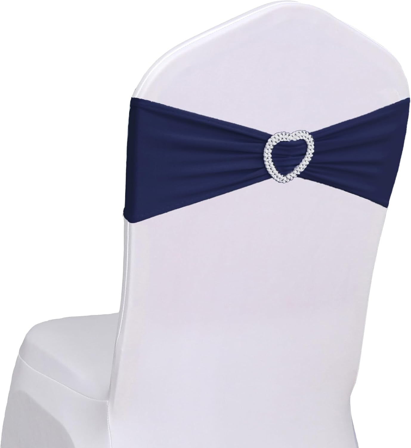 Navy Chair Sashes 60 Pack Spandex Navy Blue Sashes for Chairs Universal ...
