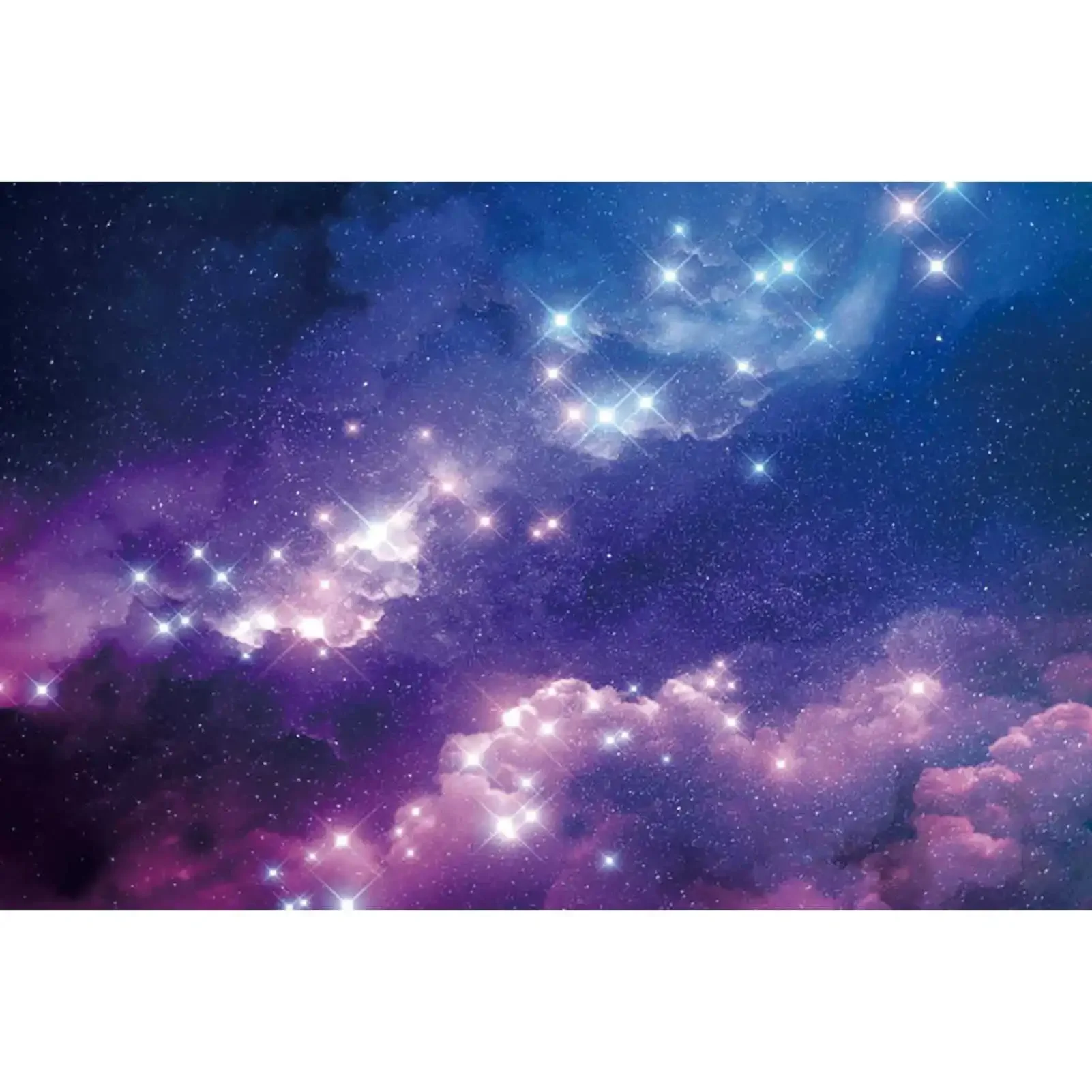 Navy Dark Blue Starry Sky Backdrop Shimmer Star Boy Birthday Party ...