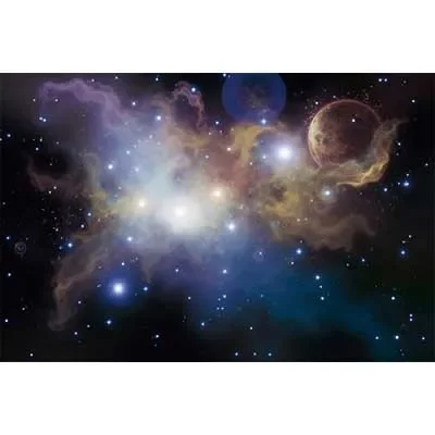 Navy Dark Blue Starry Sky Backdrop Shimmer Star Boy Birthday Party ...