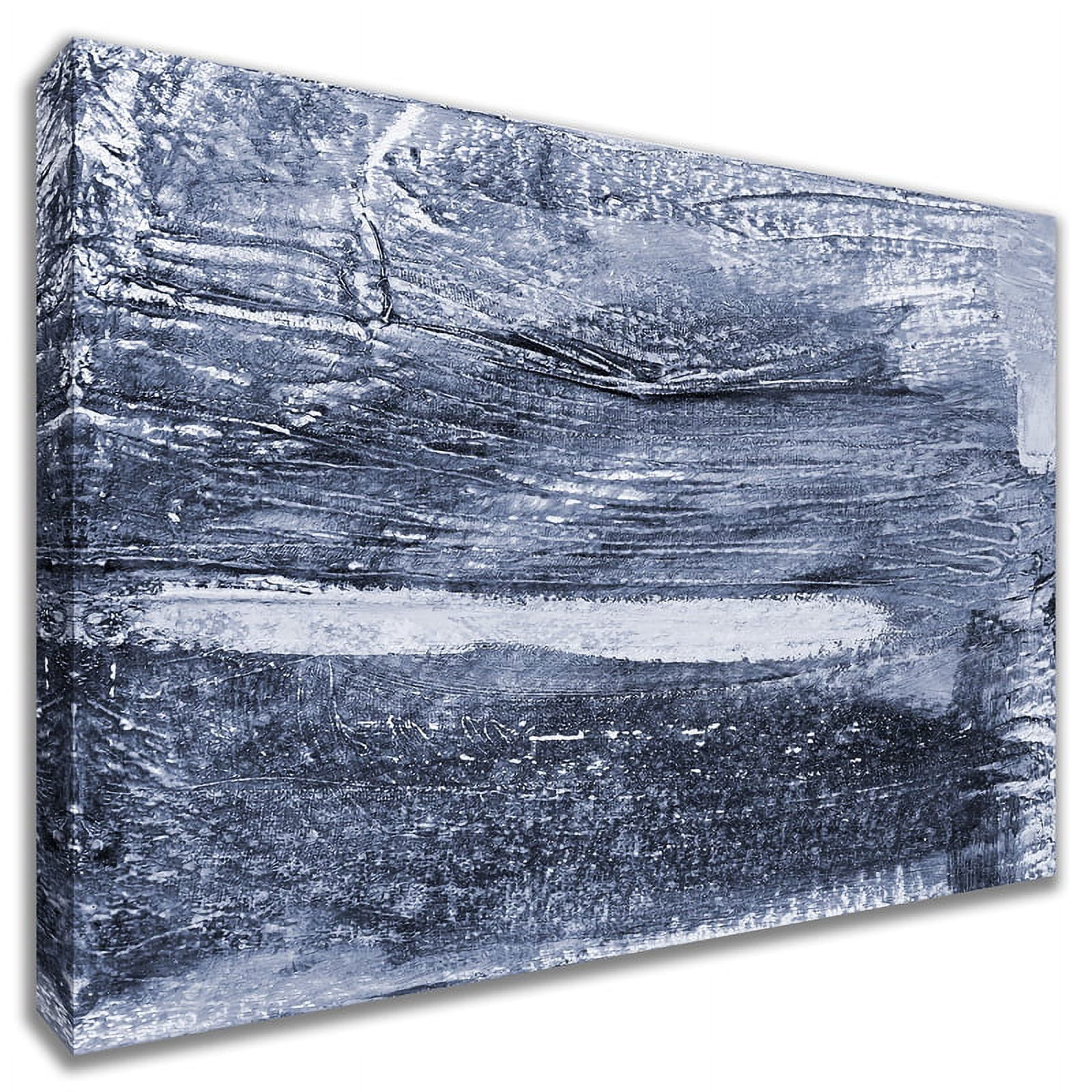 Navy Earth Painting 1 by Jeralyn Mohr Printed on Canvas Fabric 30 x 20 ...