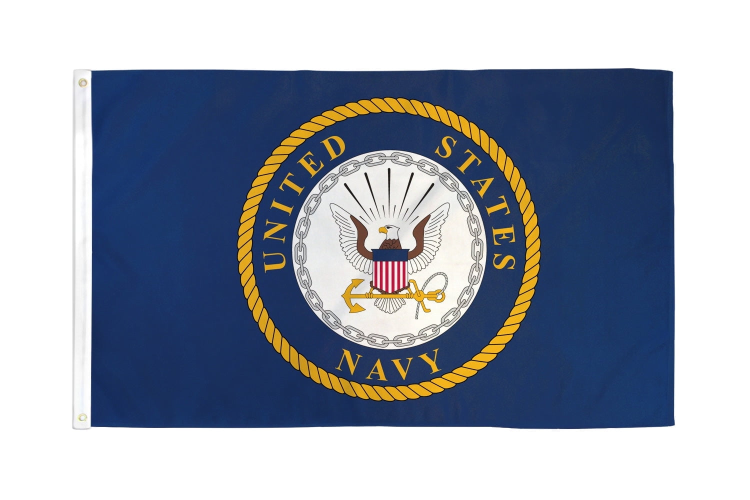 Navy (Emblem) Flag 3x5ft Poly - Walmart.com