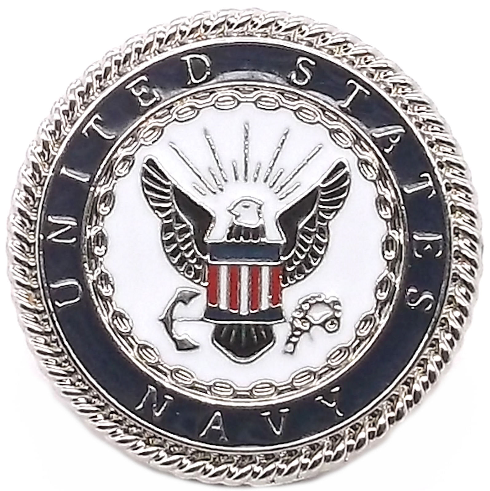 Navy Emblem Nickel Metal Concho Snap Cap Set 1" 1265-44 Leather, Fabric ...