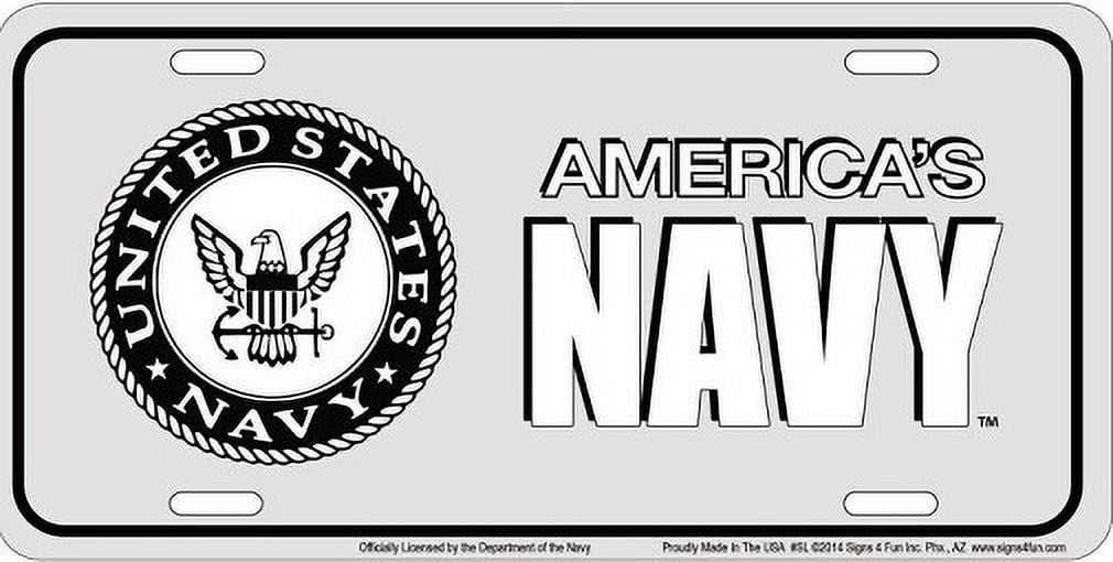 Navy Emblem Tin Sign 12x6 Sold by Art.Com - Walmart.com