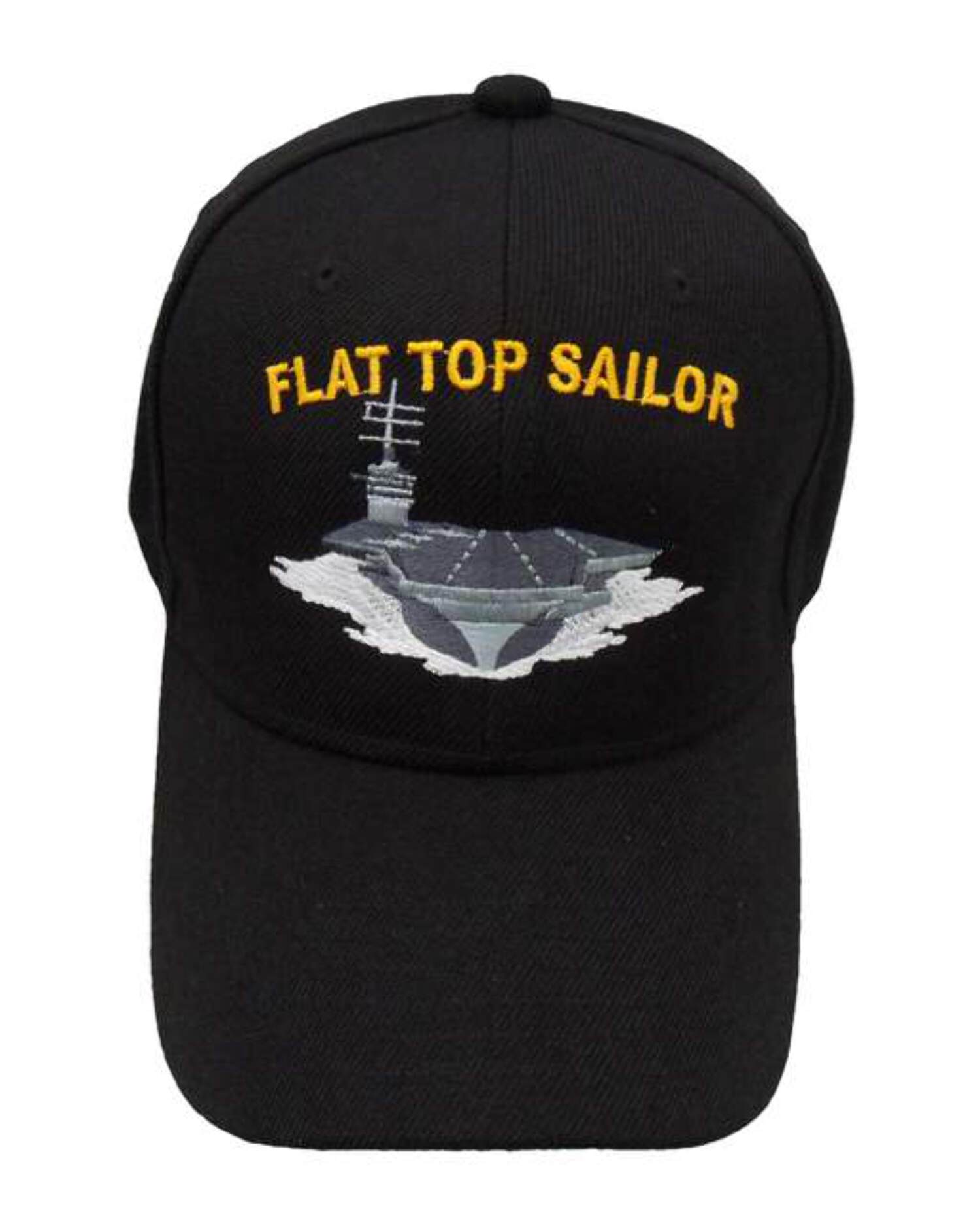 Navy Flat Top Sailor Cap - Black - Walmart.com