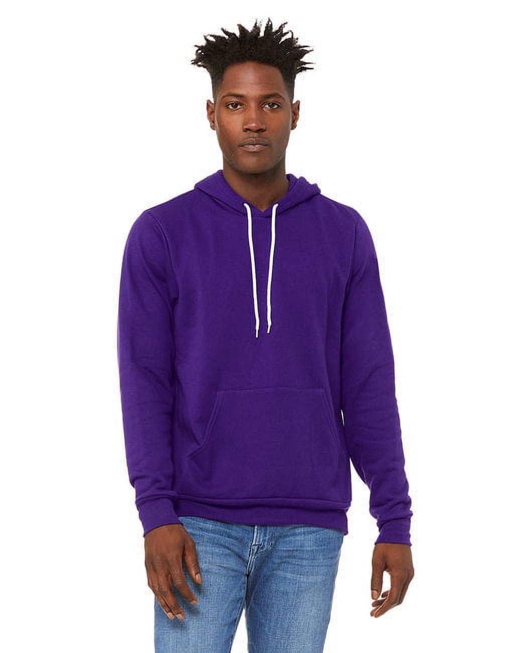 Navy Fleece Pullover Hoodie - Sustainable Comfort - Walmart.com