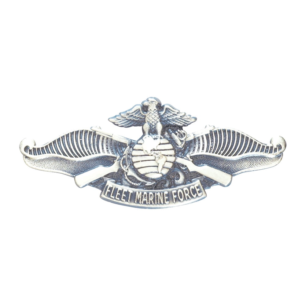 Navy Fleet Marine Force FMF Badge Mirror Finish - Walmart.com