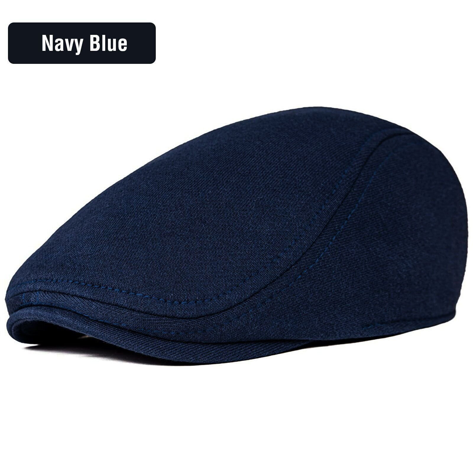 Navy - Gatsby Newsboy Solid Color Cap Men Ivy Hat Golf Driving Flat ...