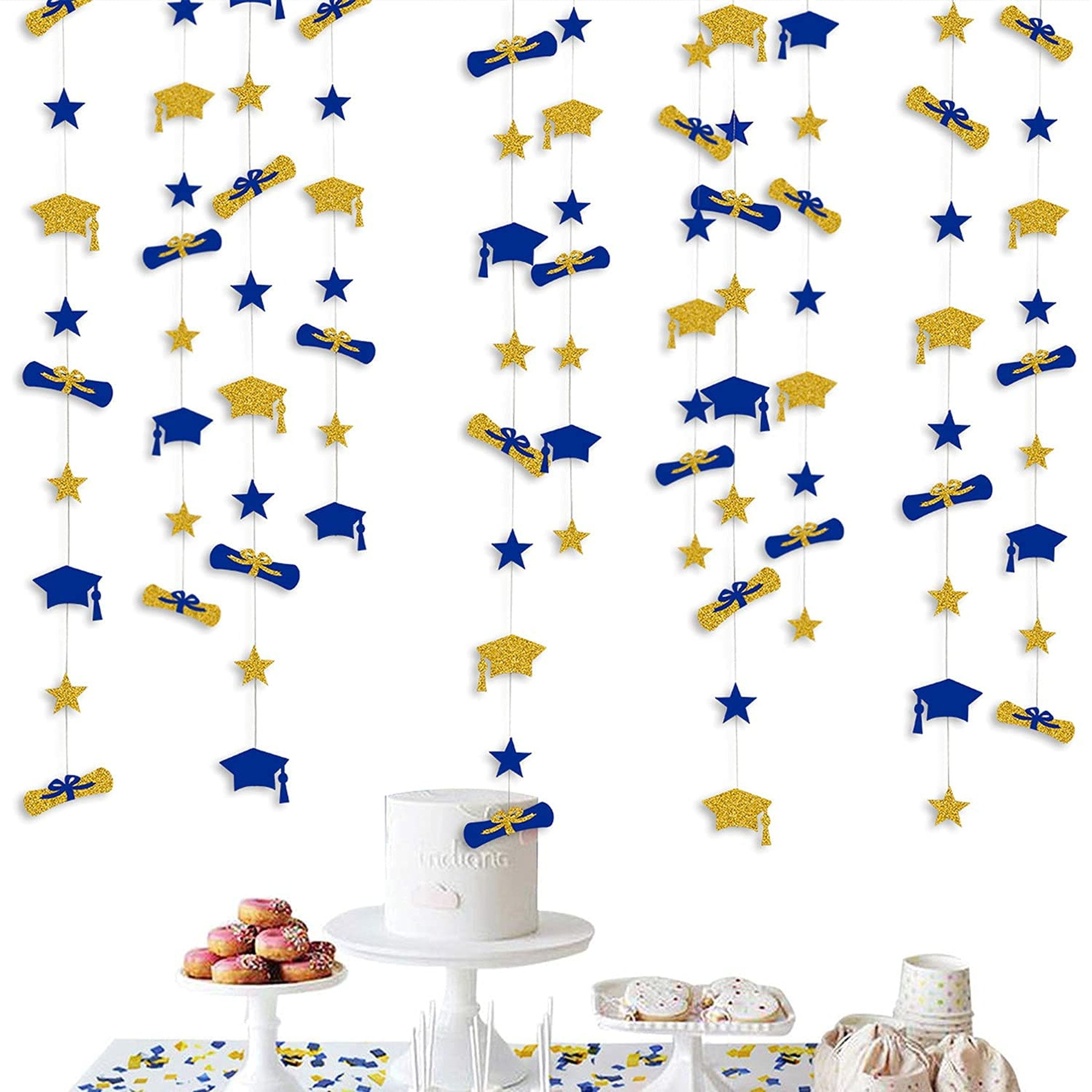 Navy Gold Graduation Celebration Kit 2023 - Includes Graduation Hat ...