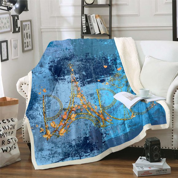 Gold Metallic Throw Blanket