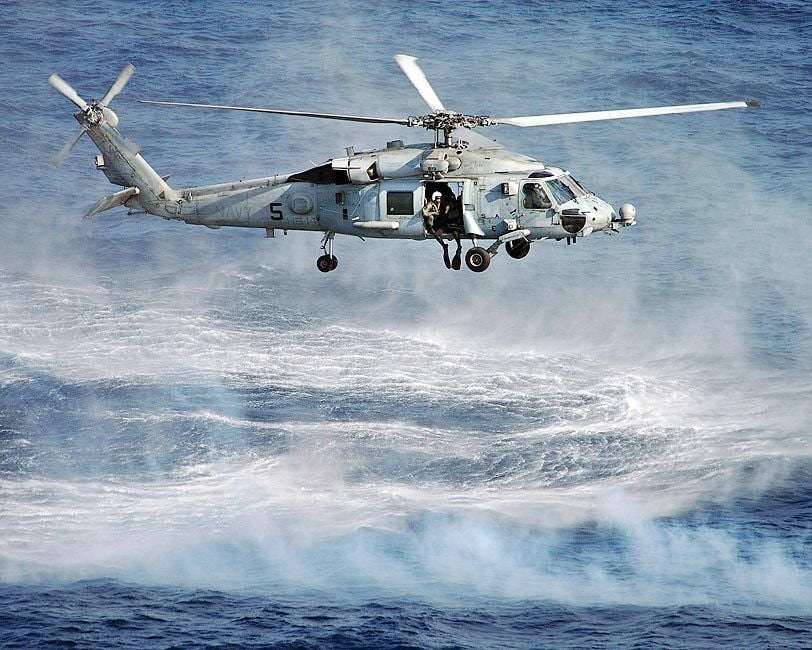 Navy HH-60H / SH-60 Seahawk Helicopter Style - A - 12x18 Inch Laminated ...