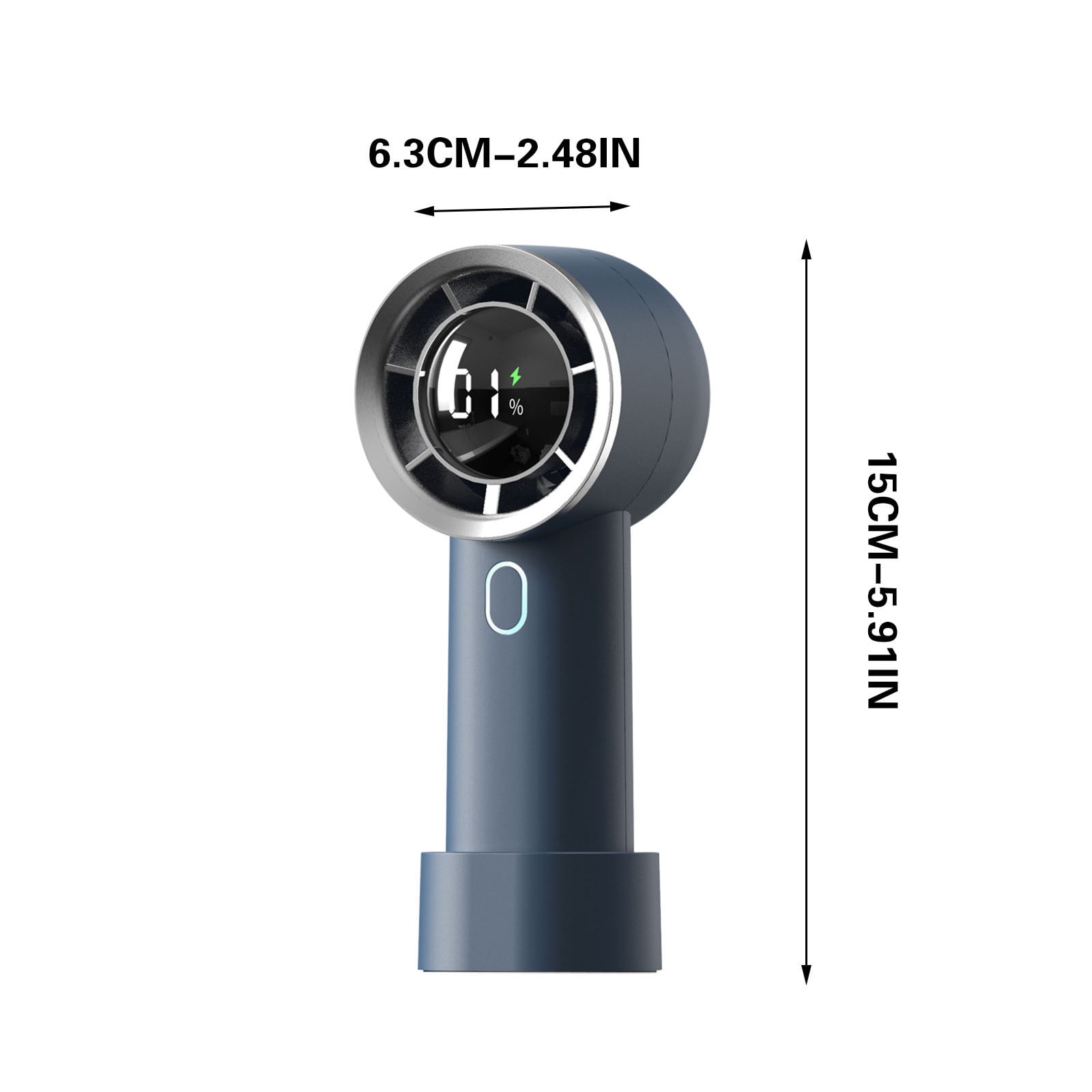 Navy High Speed Desktop Fan Digital Display Long Range Refrigeration ...