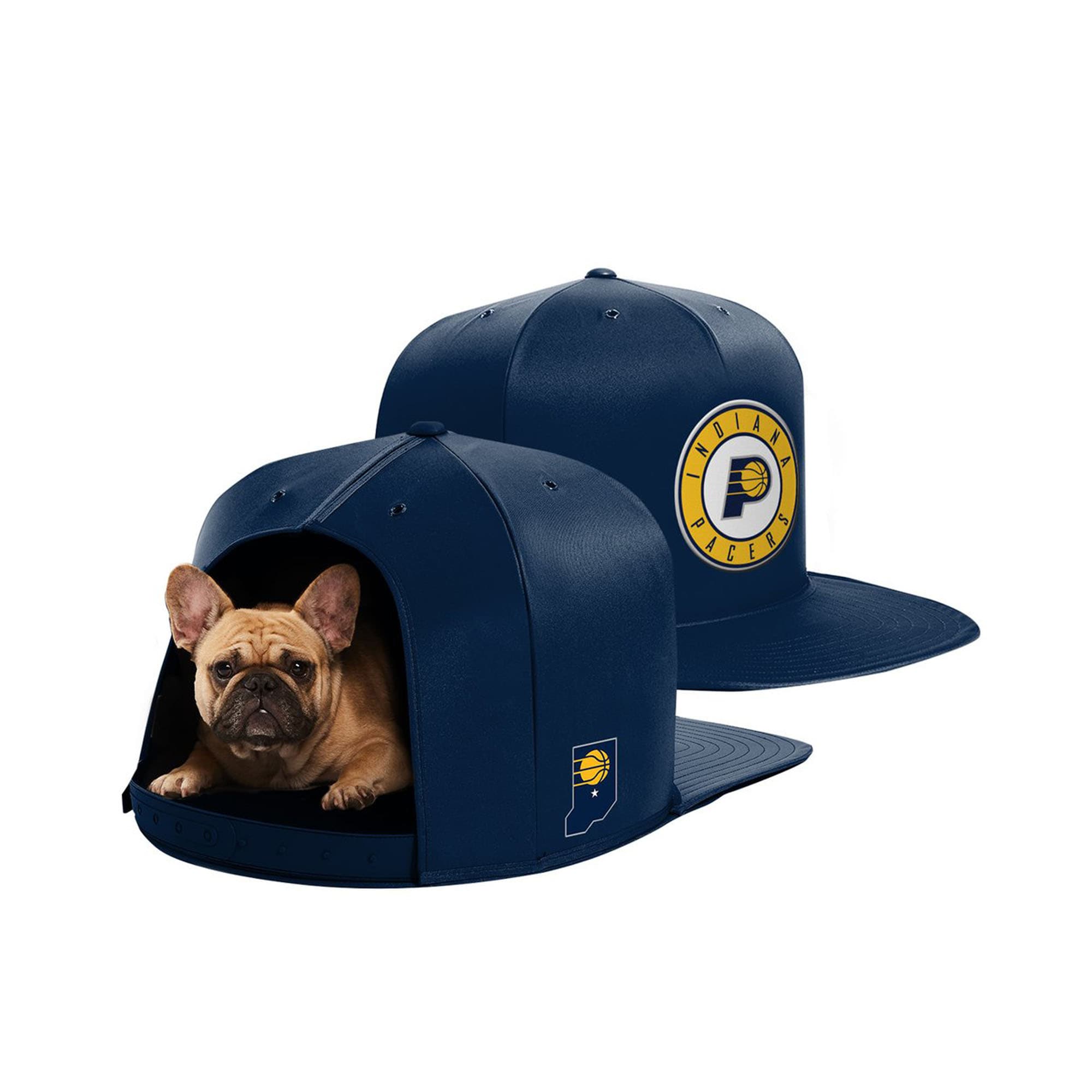 Navy Indiana Pacers Medium Pet Nap Cap Dog Bed - Walmart.com