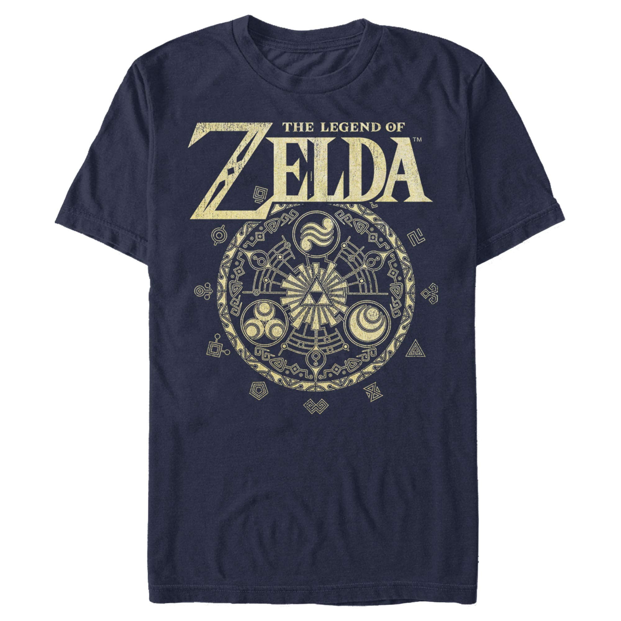 Navy Legend of Zelda Symbolic Design T-Shirt for Gamers and Fans ...
