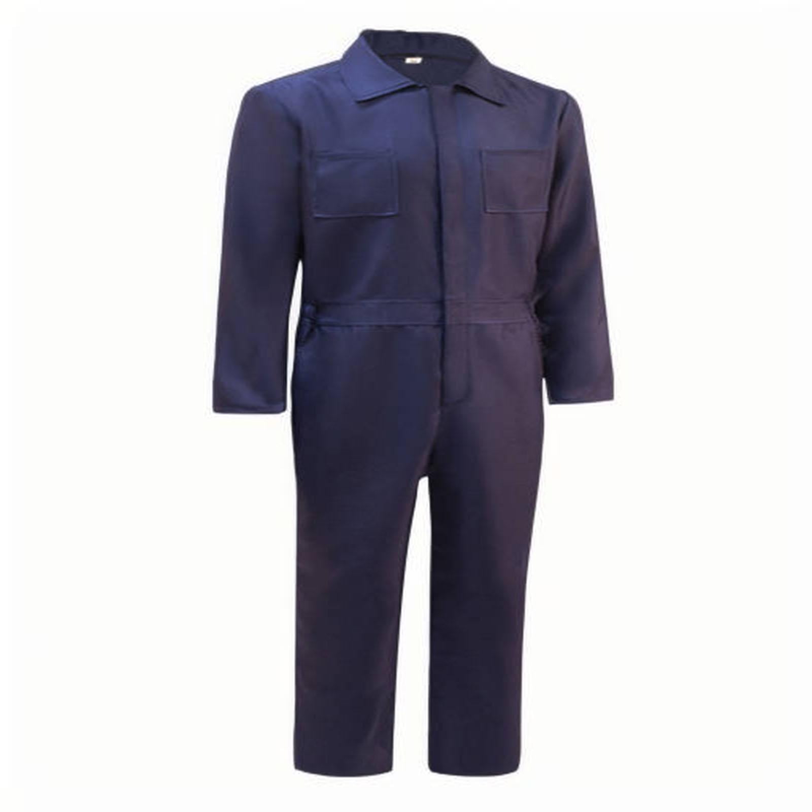 Navy Loose Fit Coveralls for Man Summer Fall Spandex Cargo Straight Leg ...