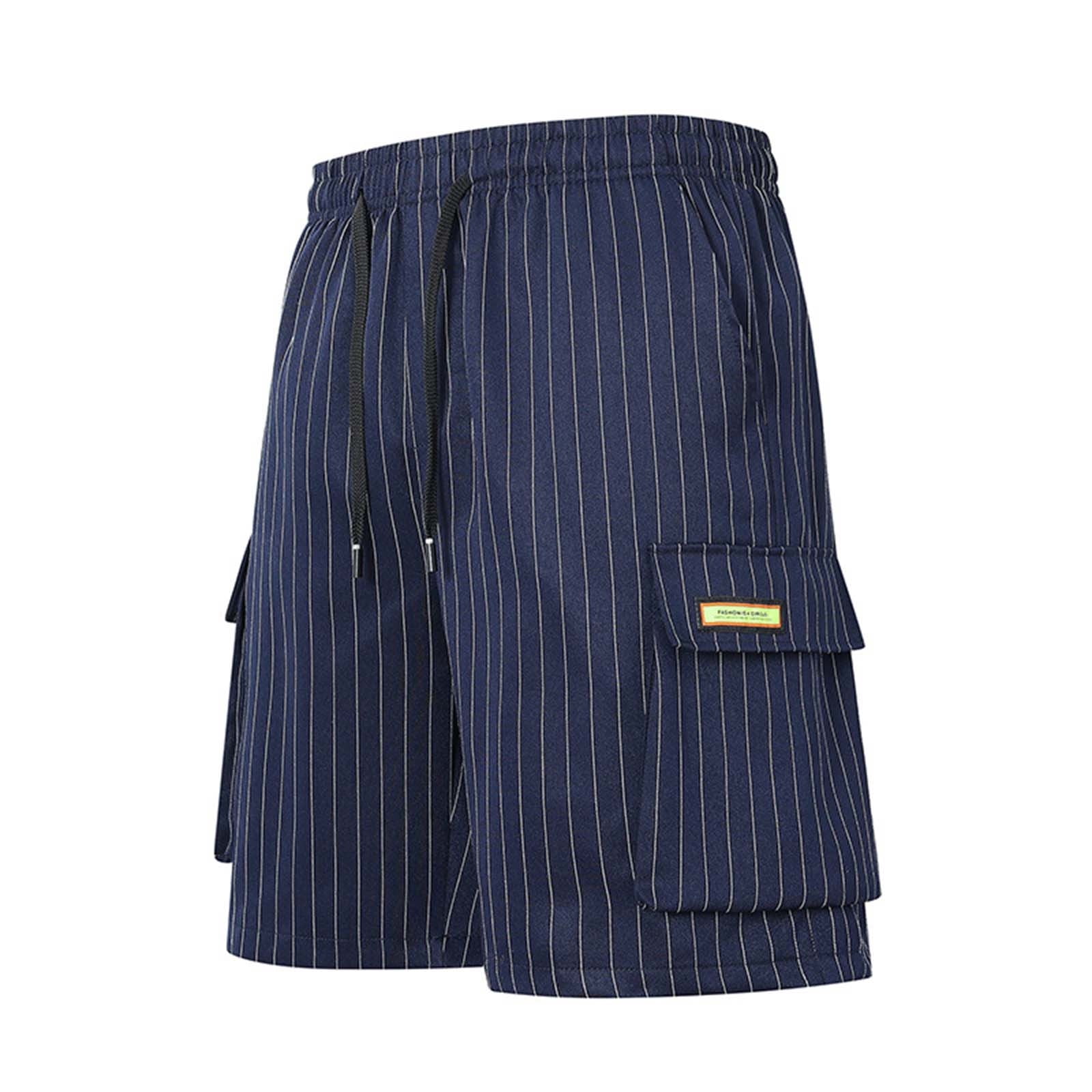 Navy Man Trousers Pants Shorts for Man Track Gym Running Straight Leg ...