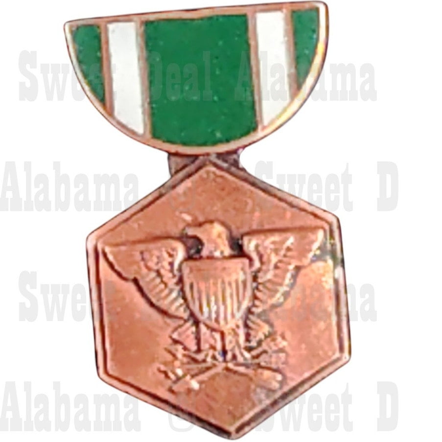 Navy & Marines Commendation Mini Medal Hat, Lapel Collectors Pin 1-1/8 ...