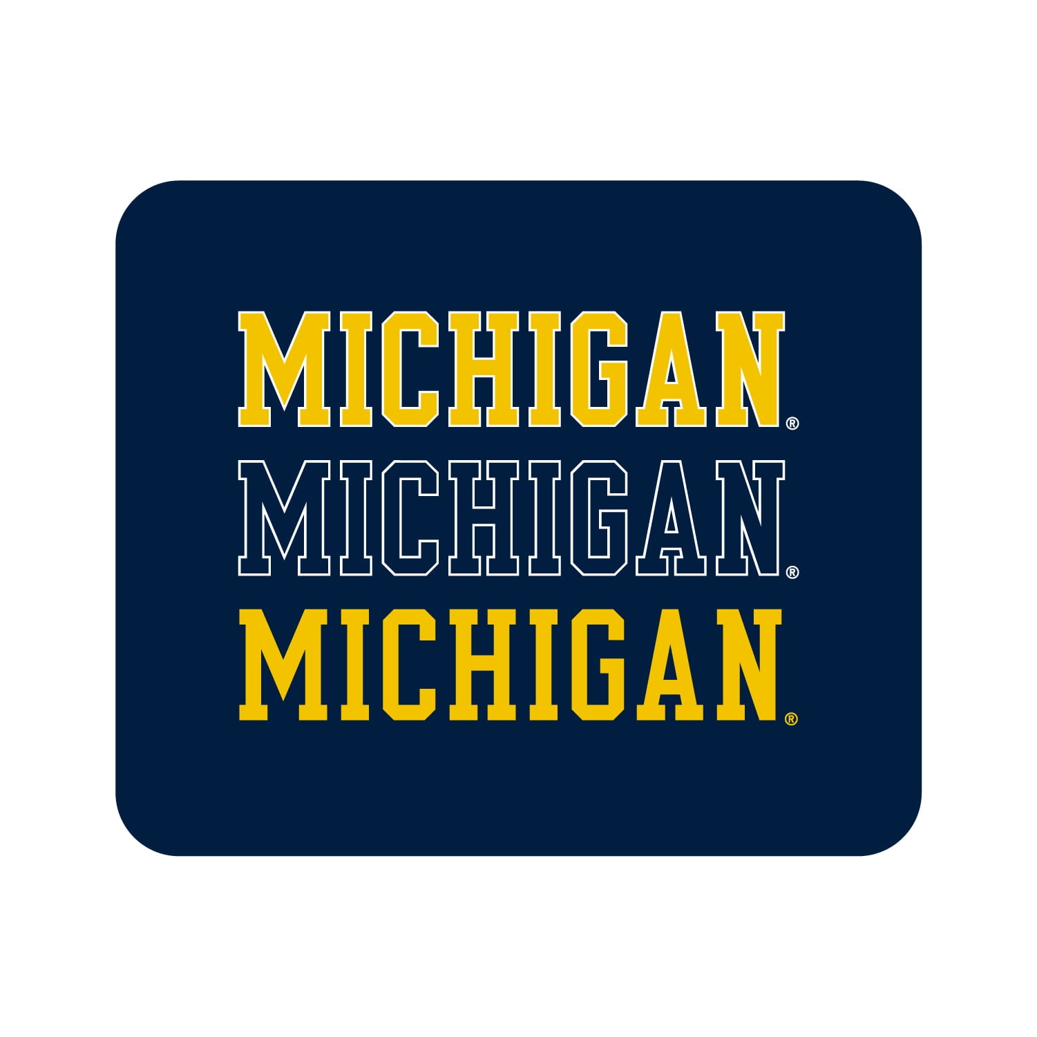 Navy Michigan Wolverines Wordmark Logo Mouse Pad - Walmart.com